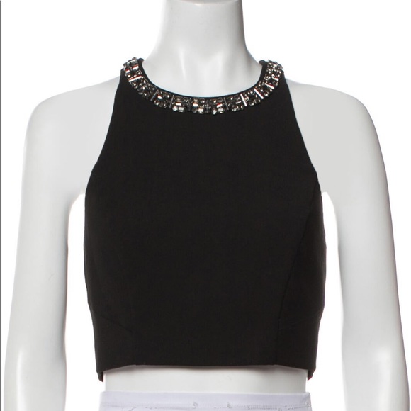 Elizabeth and James | Tops | Elizabeth And James Jewel Neck Crop Top ...